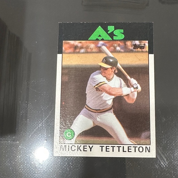 Topps | Toys | Topps As Baseball Card With Green And Black Accents Of ...